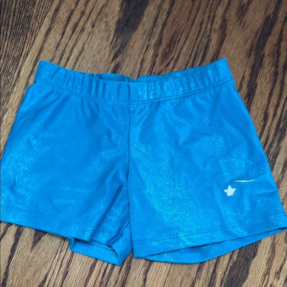 Destira | Bottoms | Destira Blue Gymnastics Shorts With Star Logo ...